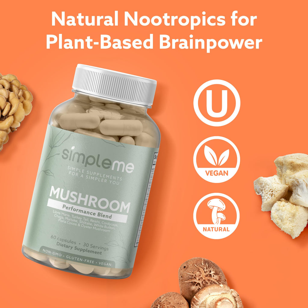 vegan-friendly mushroom supplement formula