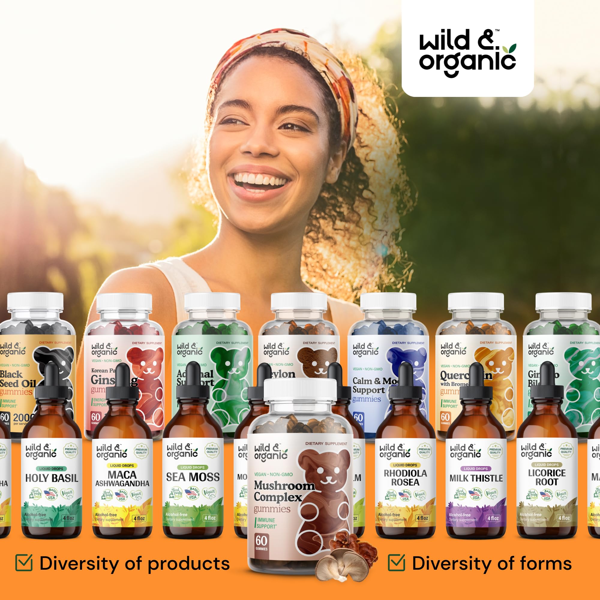 vegan-friendly mushroom supplement option