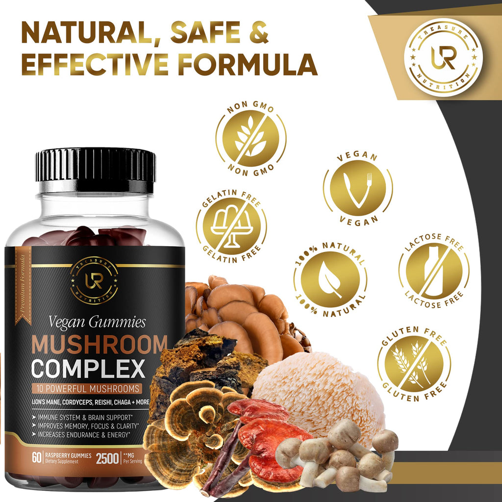vegan-friendly mushroom supplement option