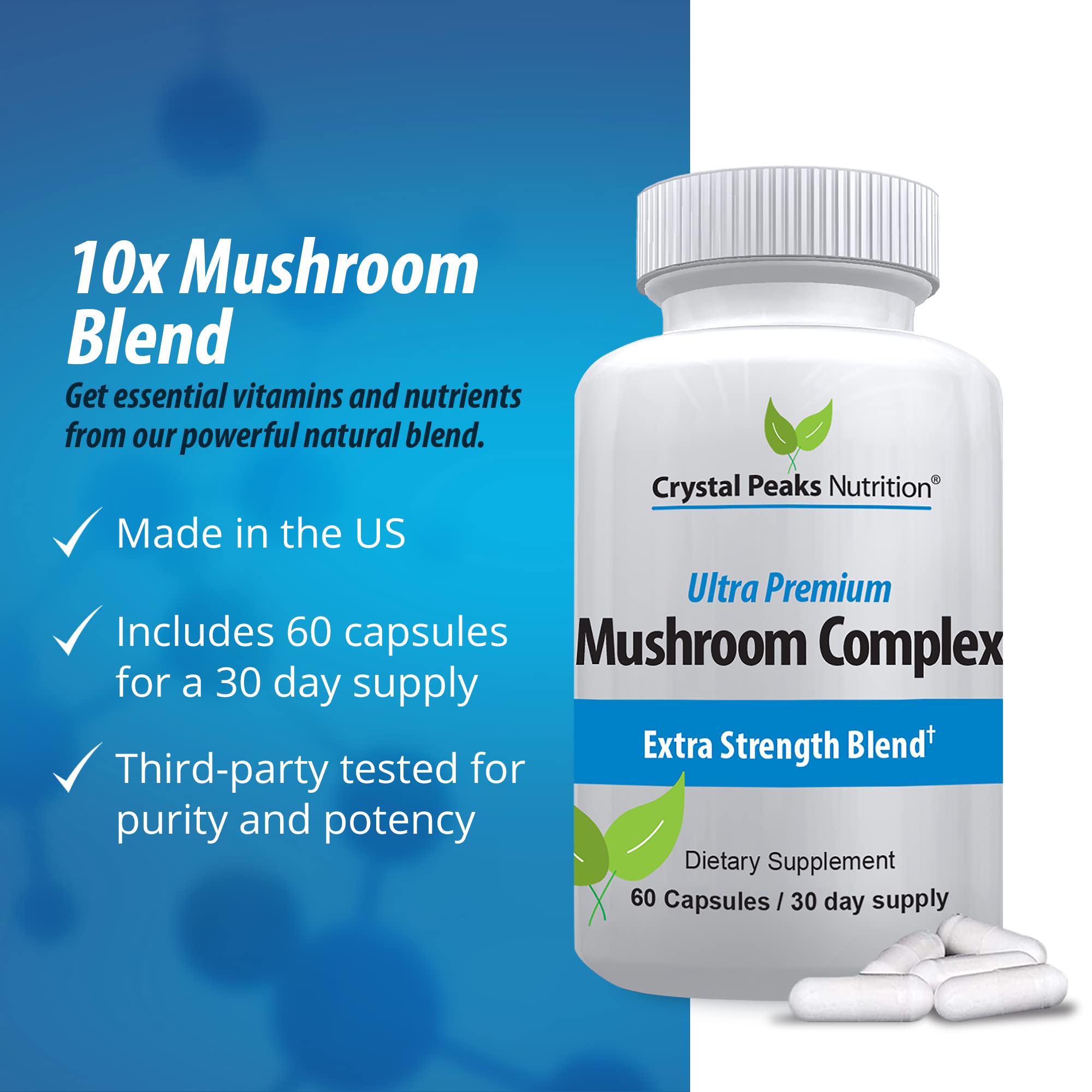 Vegan-friendly mushroom supplement