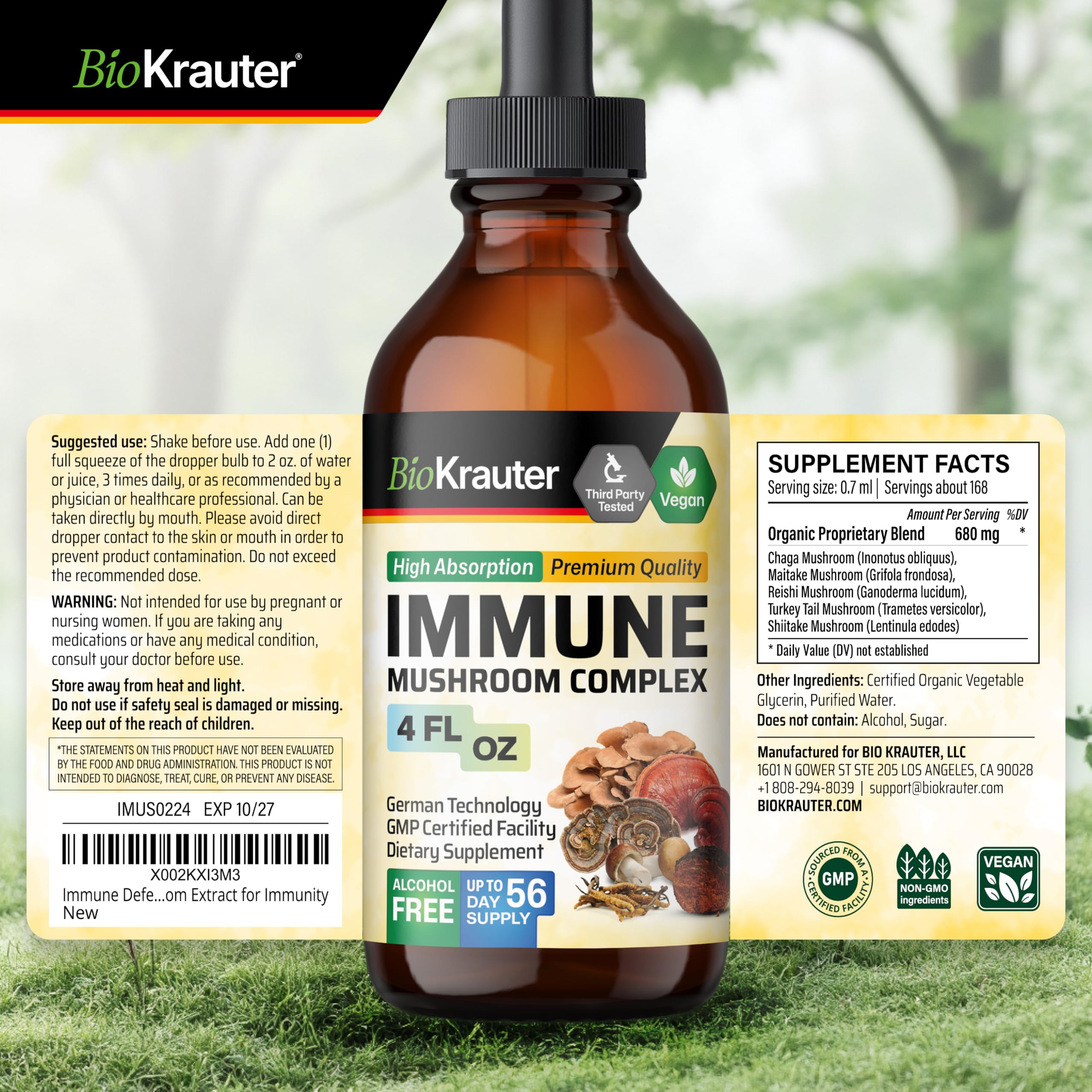 vegan-friendly mushroom supplement