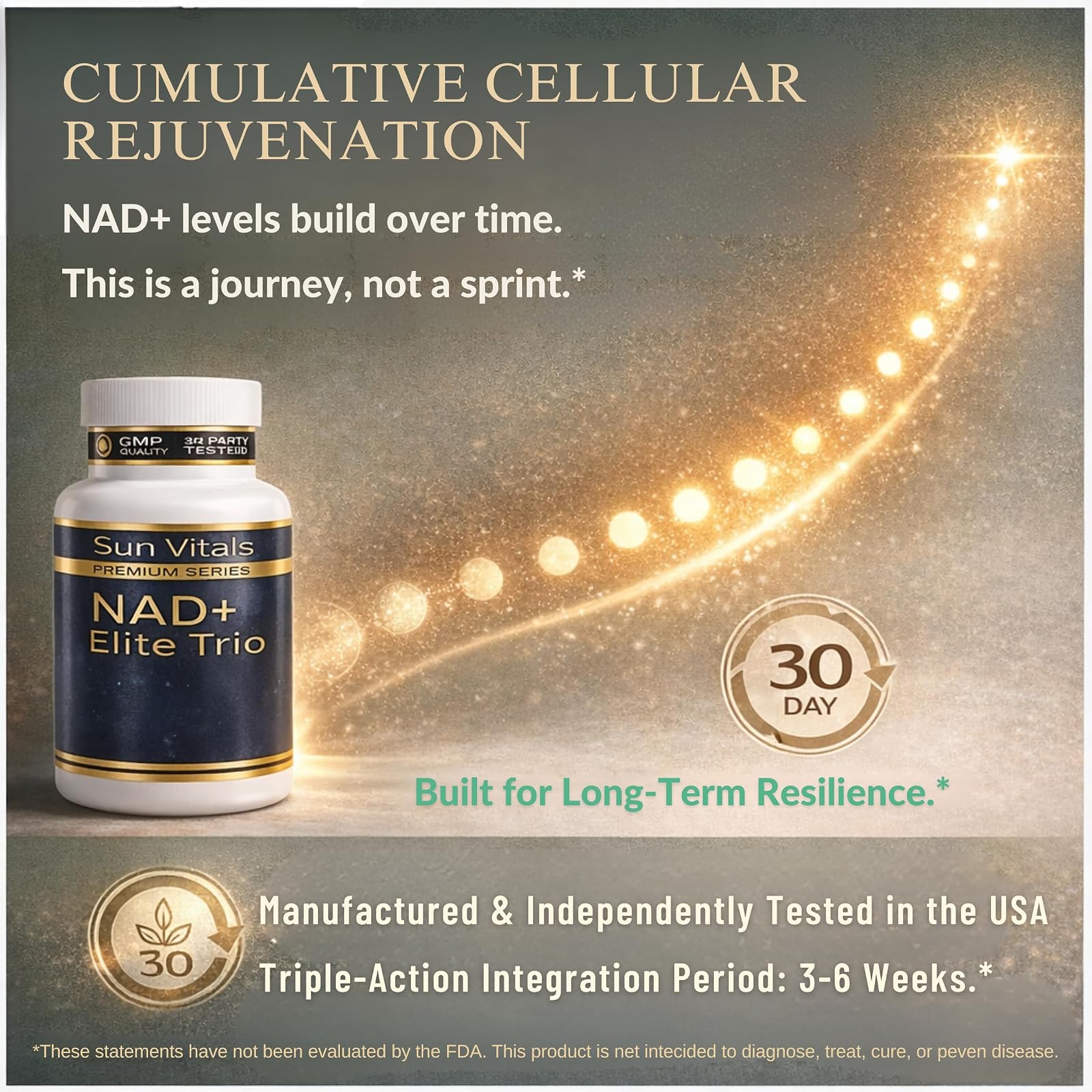 Vegan-friendly NAD+ energy booster