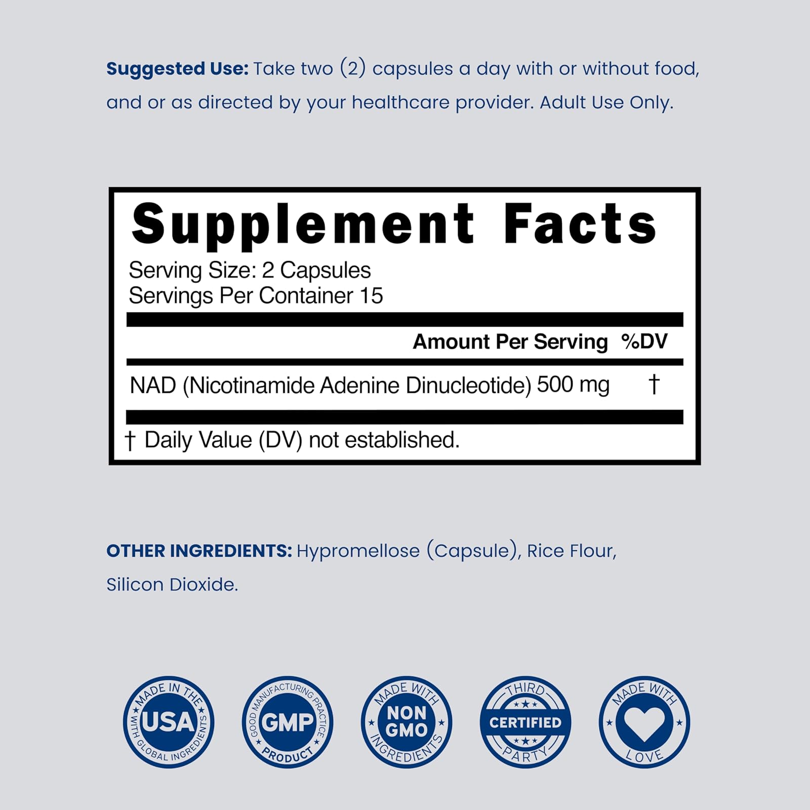 Vegan-friendly NAD supplement