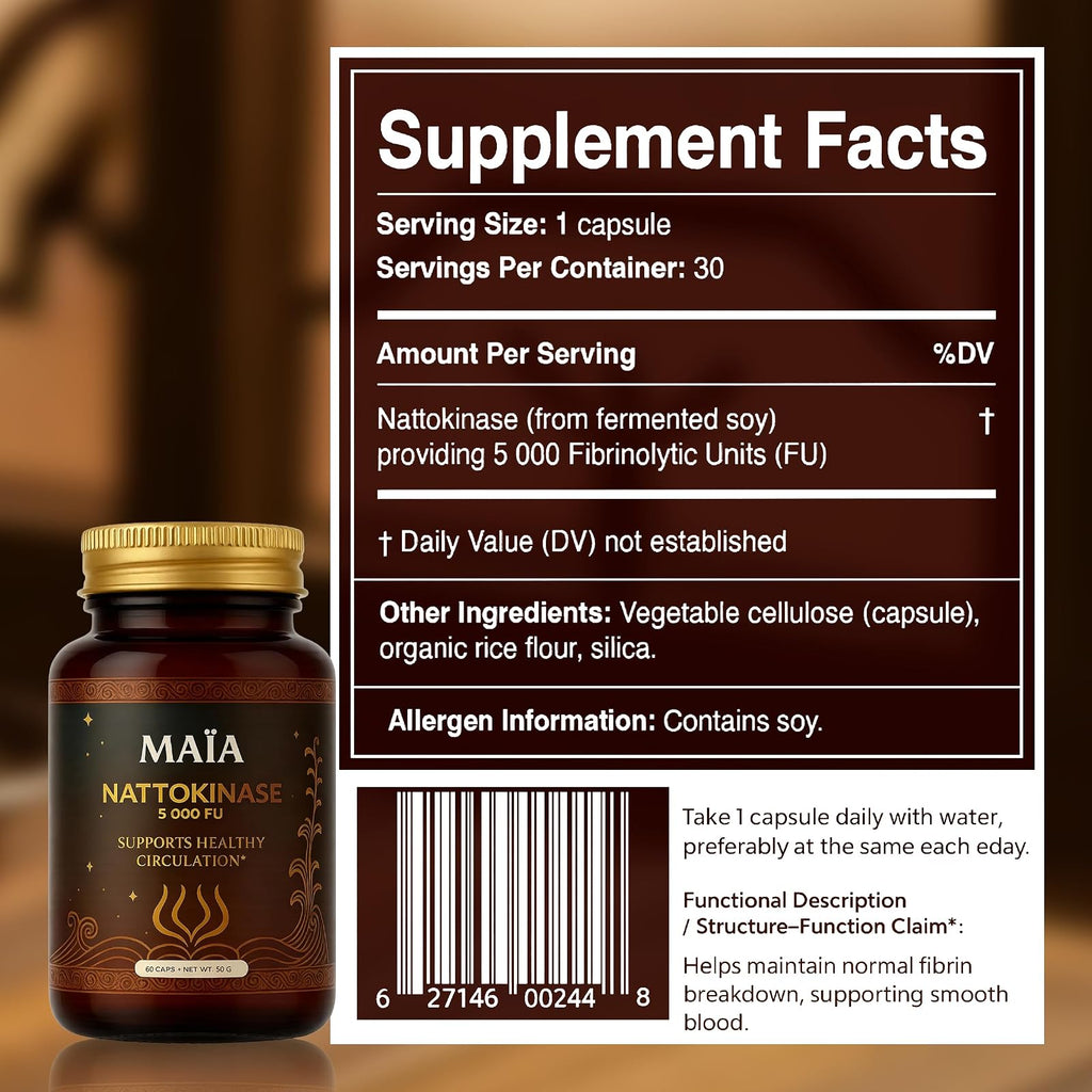 vegan-friendly Nattokinase supplement