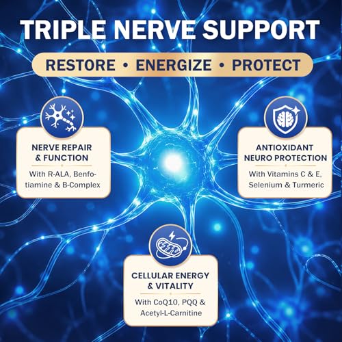 Vegan-friendly neuropathy support capsules