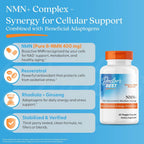 Vegan-friendly NMN+ capsules