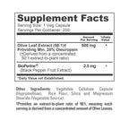 Vegan-friendly olive leaf capsules