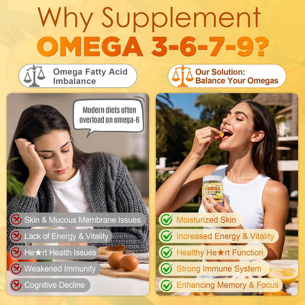 Vegan-friendly omega gummies for energy