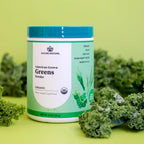 vegan-friendly organic greens powder mix