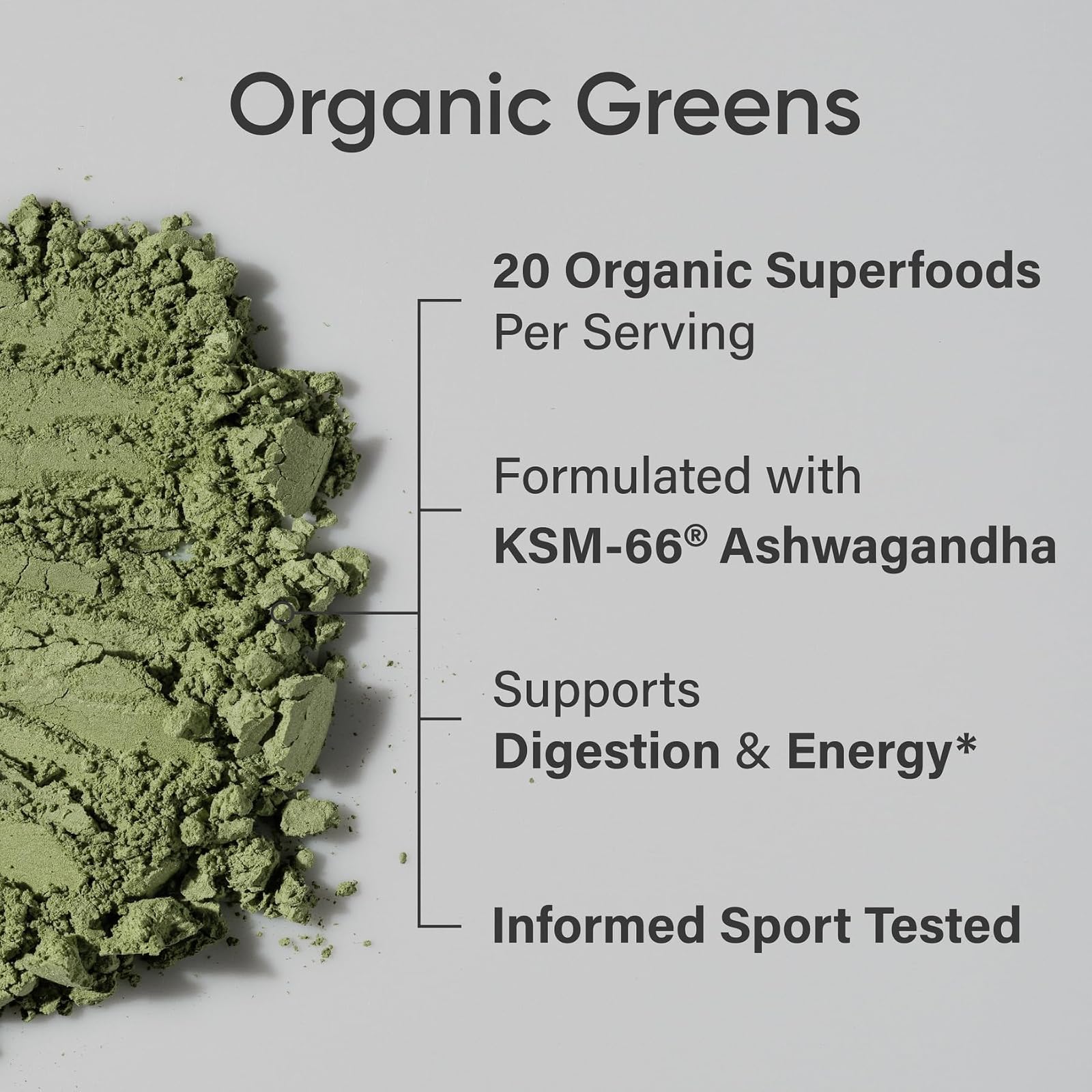 vegan-friendly organic greens powder