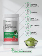 Vegan-friendly organic greens supplement