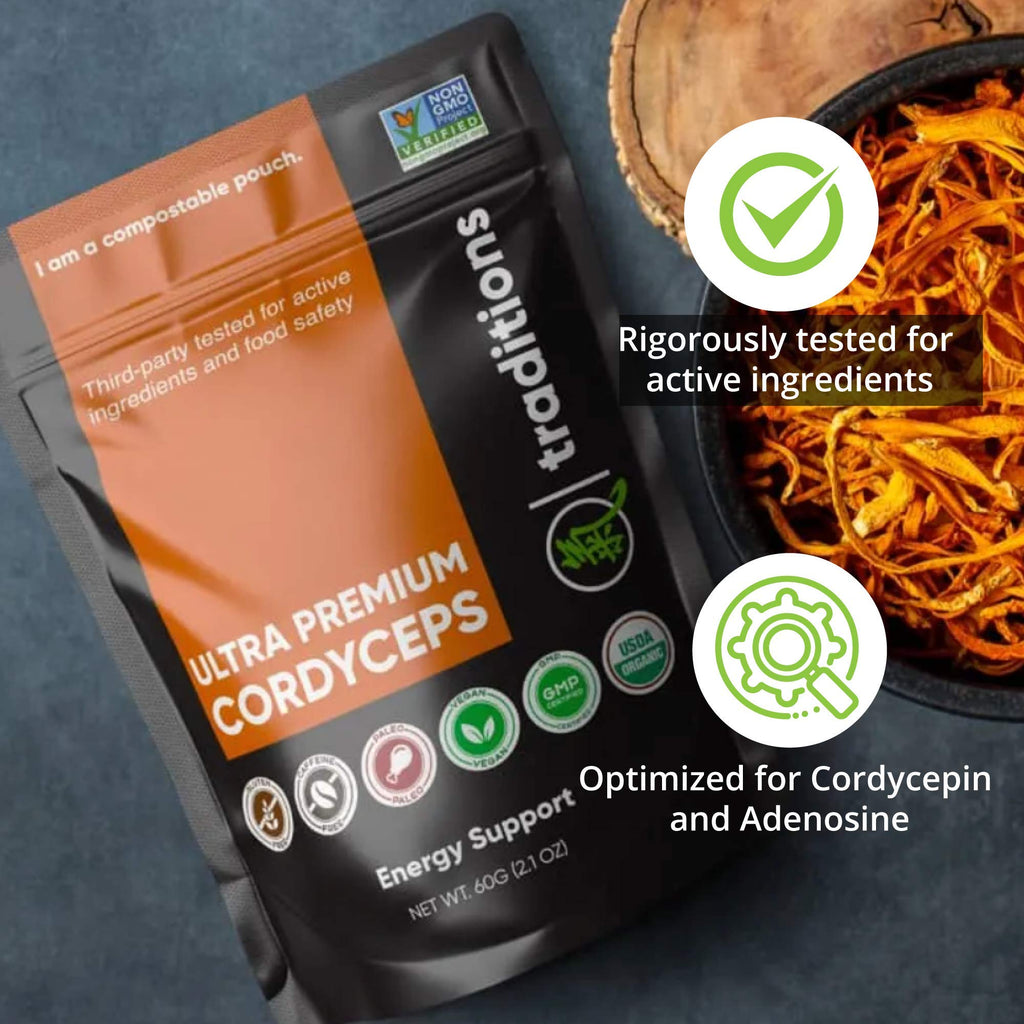 vegan-friendly organic mushroom supplement