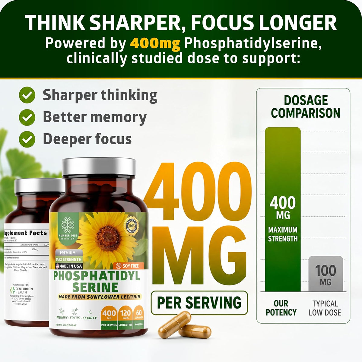 vegan-friendly phosphatidylserine supplement