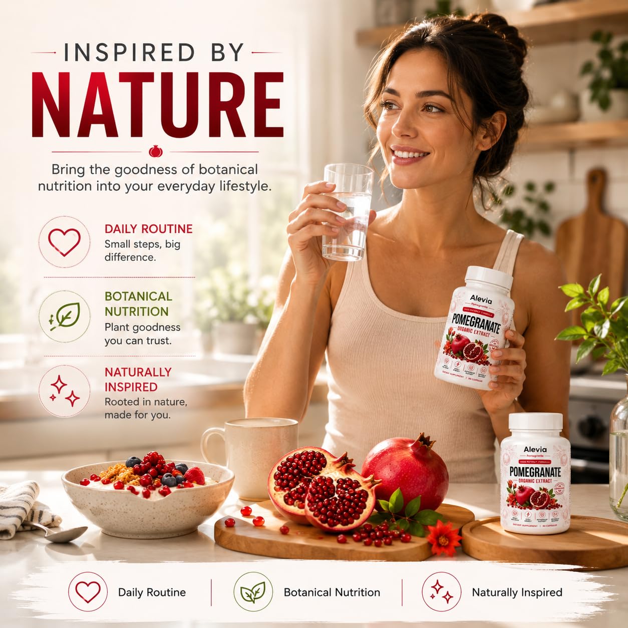 vegan-friendly pomegranate extract capsules