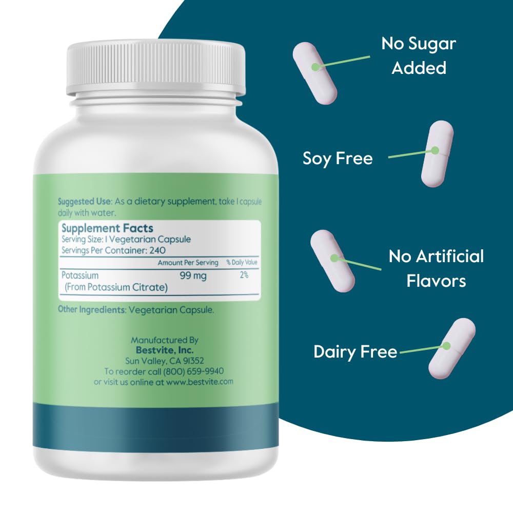 vegan-friendly potassium citrate capsules