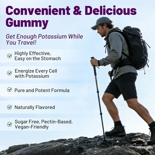 Vegan-friendly potassium gluconate gummies