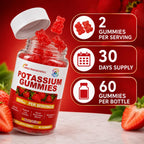 Vegan-friendly potassium gummy snacks