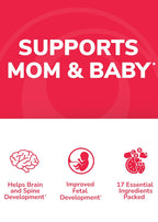 Vegan-friendly prenatal vitamins with iron
