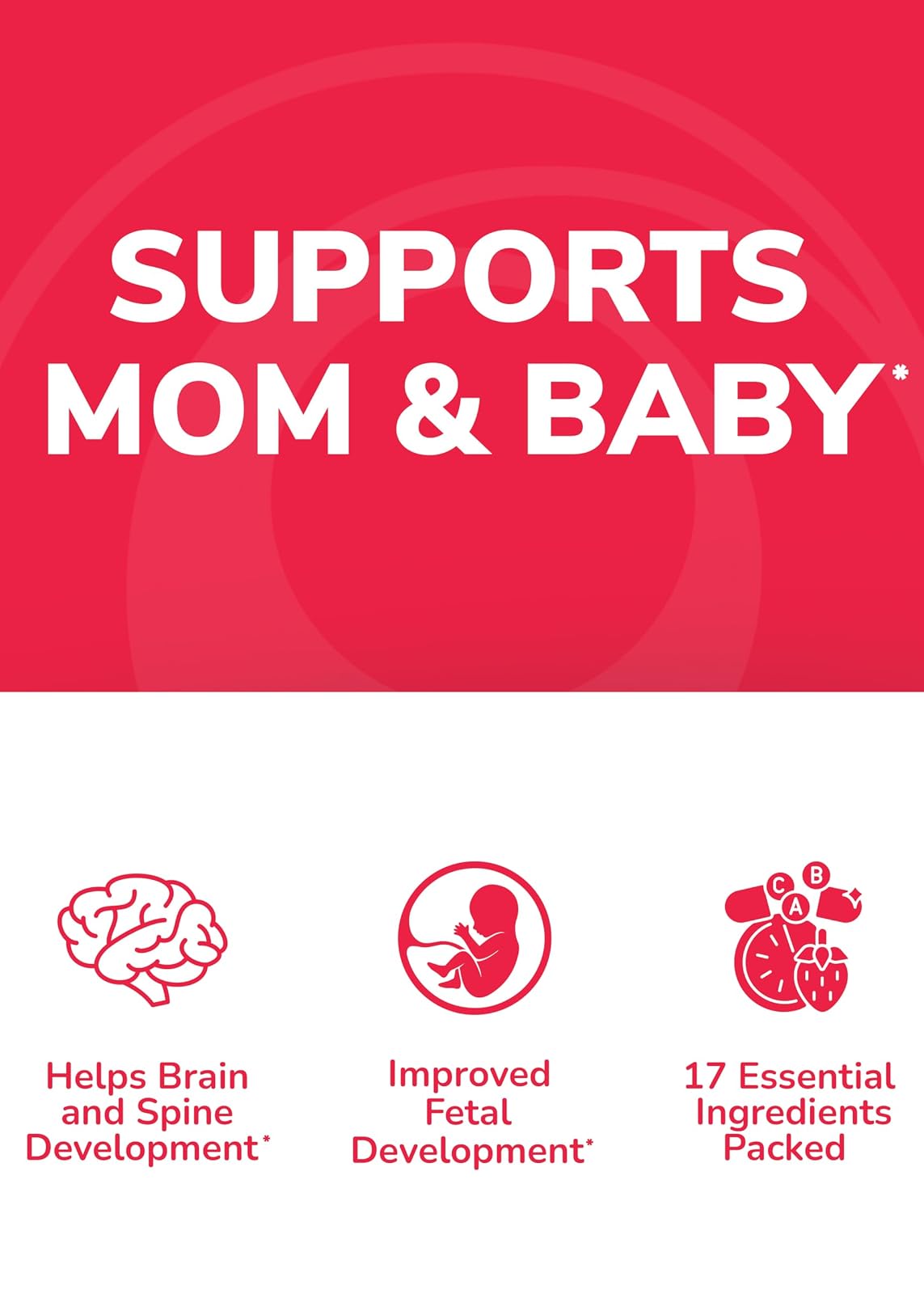 Vegan-friendly prenatal vitamins with iron