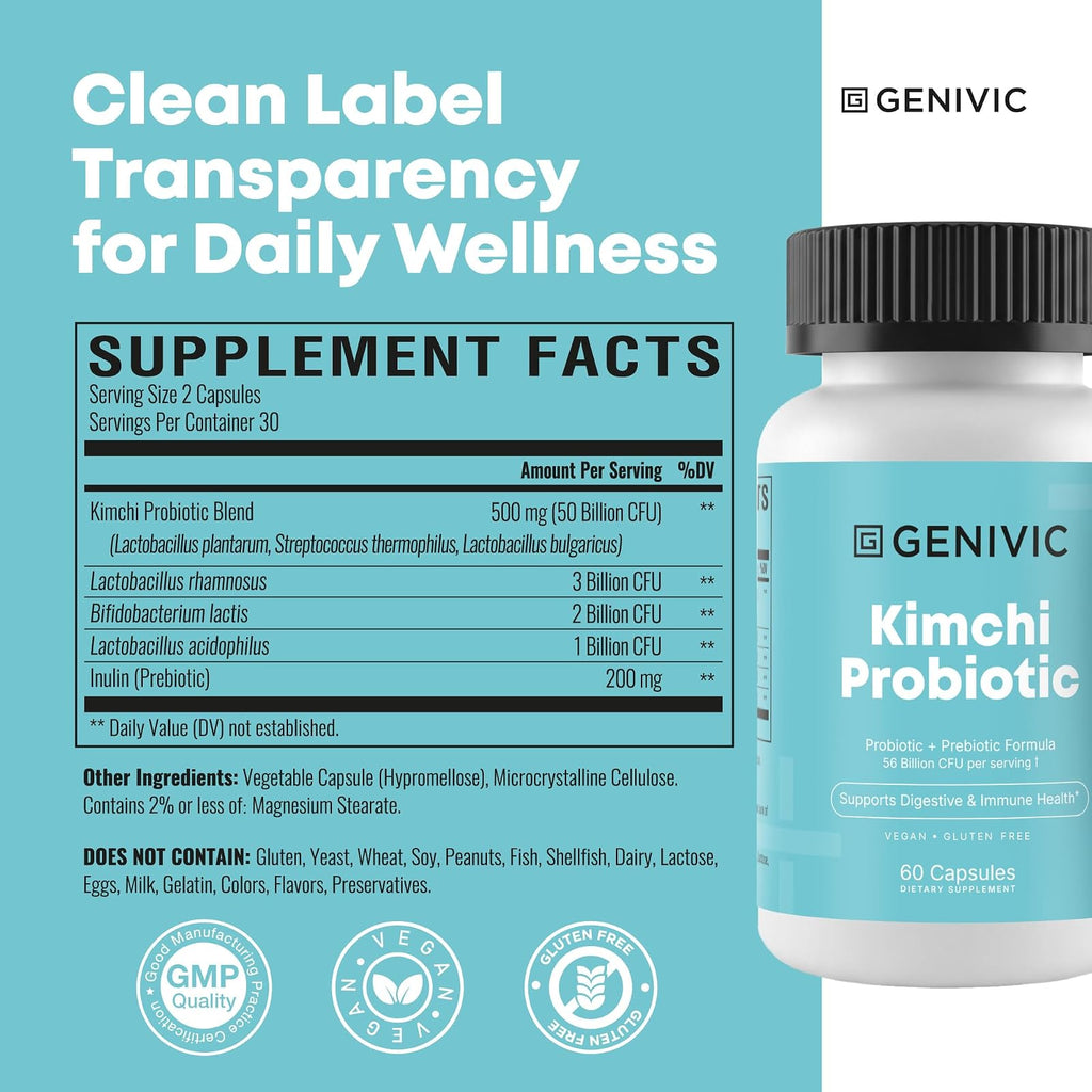 Vegan-friendly probiotic capsules for vitality