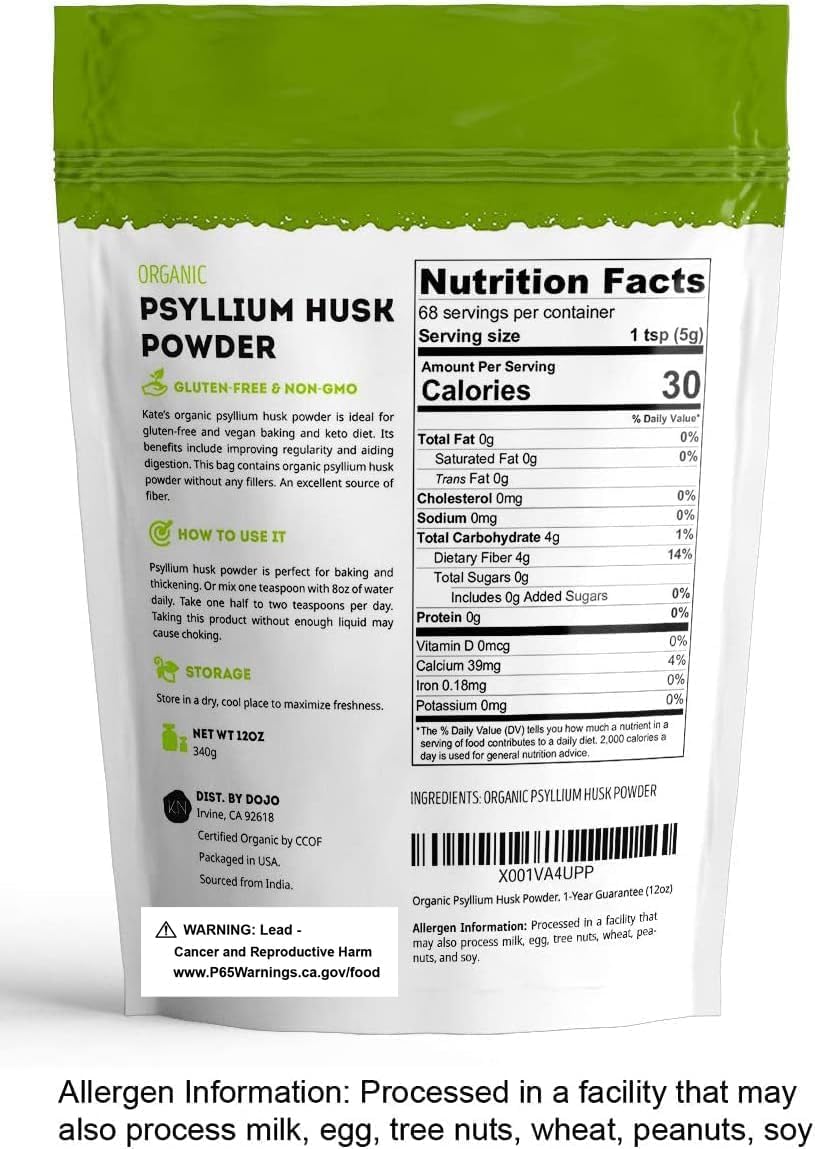 vegan-friendly psyllium husk powder