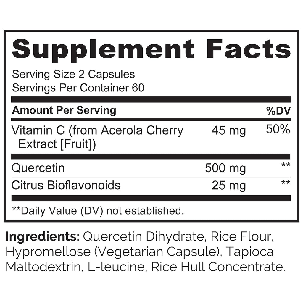 Vegan-friendly quercetin for daily use