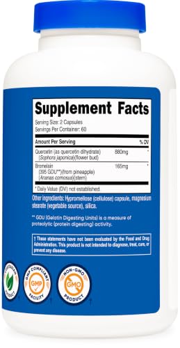 vegan-friendly quercetin with bromelain formula