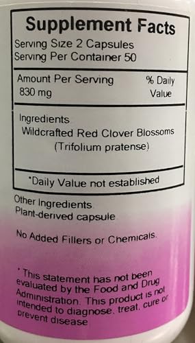 vegan-friendly red clover capsules