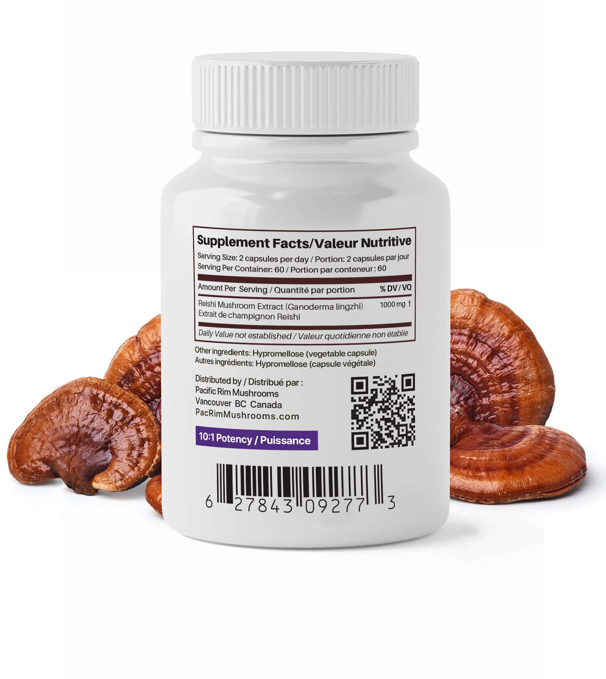 vegan-friendly reishi mushroom capsules