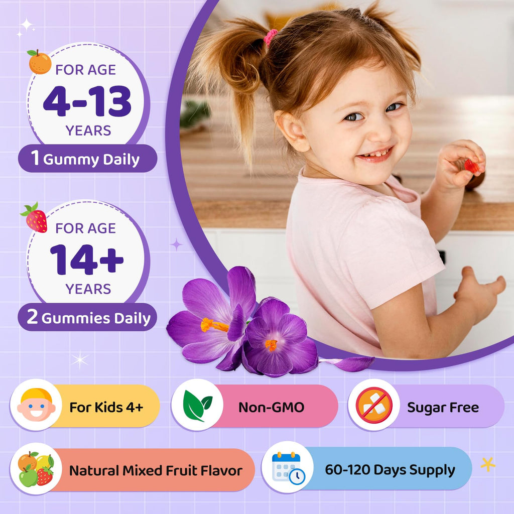Vegan-friendly saffron gummy vitamins