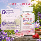 Vegan-friendly saffron vitamin supplement