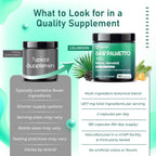 Vegan-friendly Saw Palmetto capsules