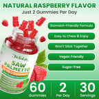 Vegan-friendly Saw Palmetto gummies