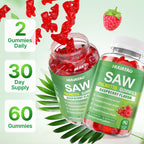 Vegan-friendly saw palmetto gummies