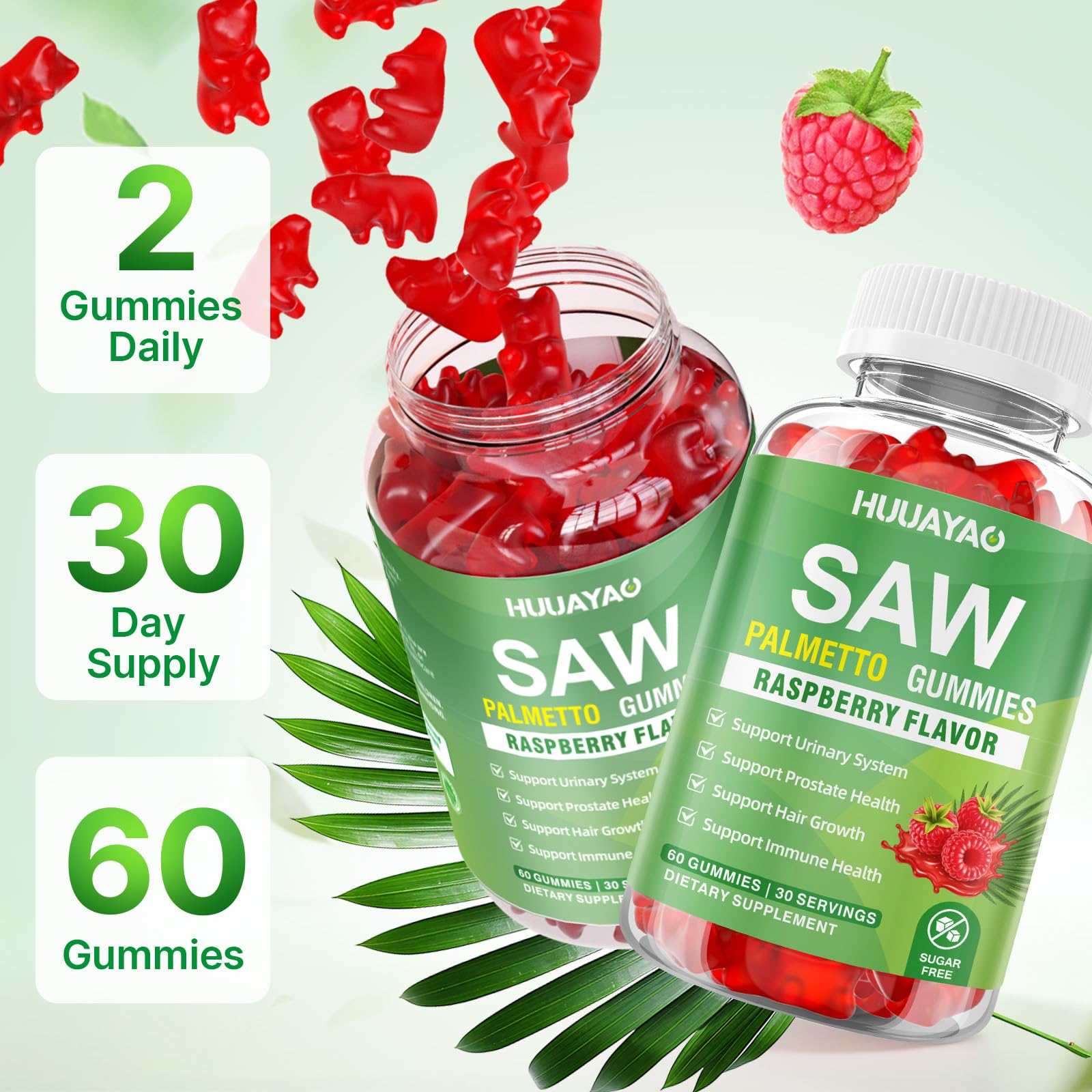 Vegan-friendly saw palmetto gummies
