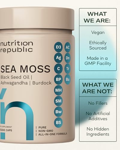 vegan-friendly sea moss capsules