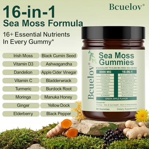 Vegan-friendly sea moss gummies