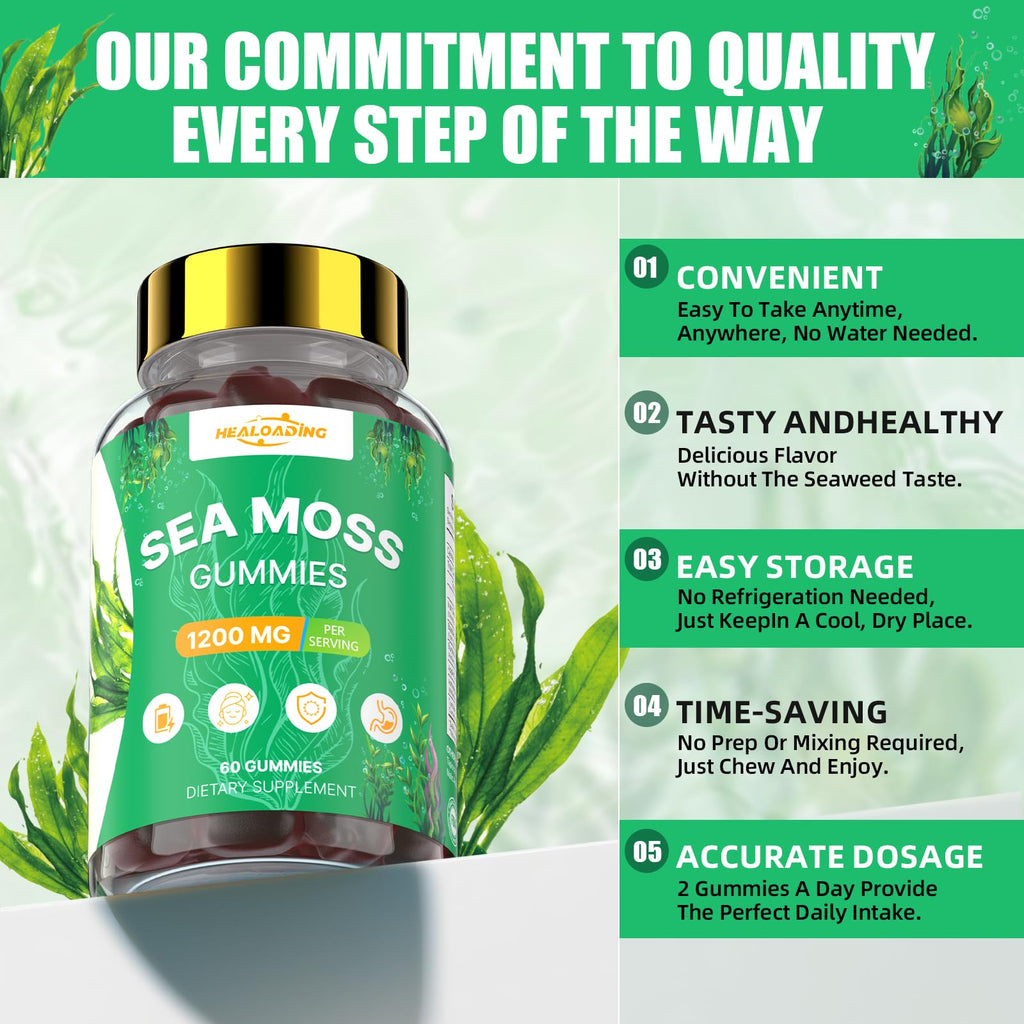 Vegan-friendly sea moss supplements