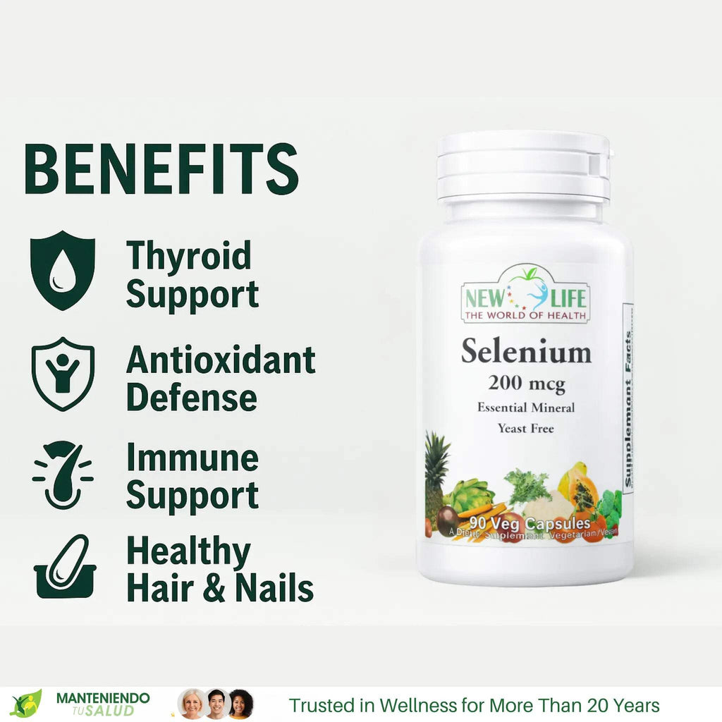 Vegan-friendly selenium and zinc capsules