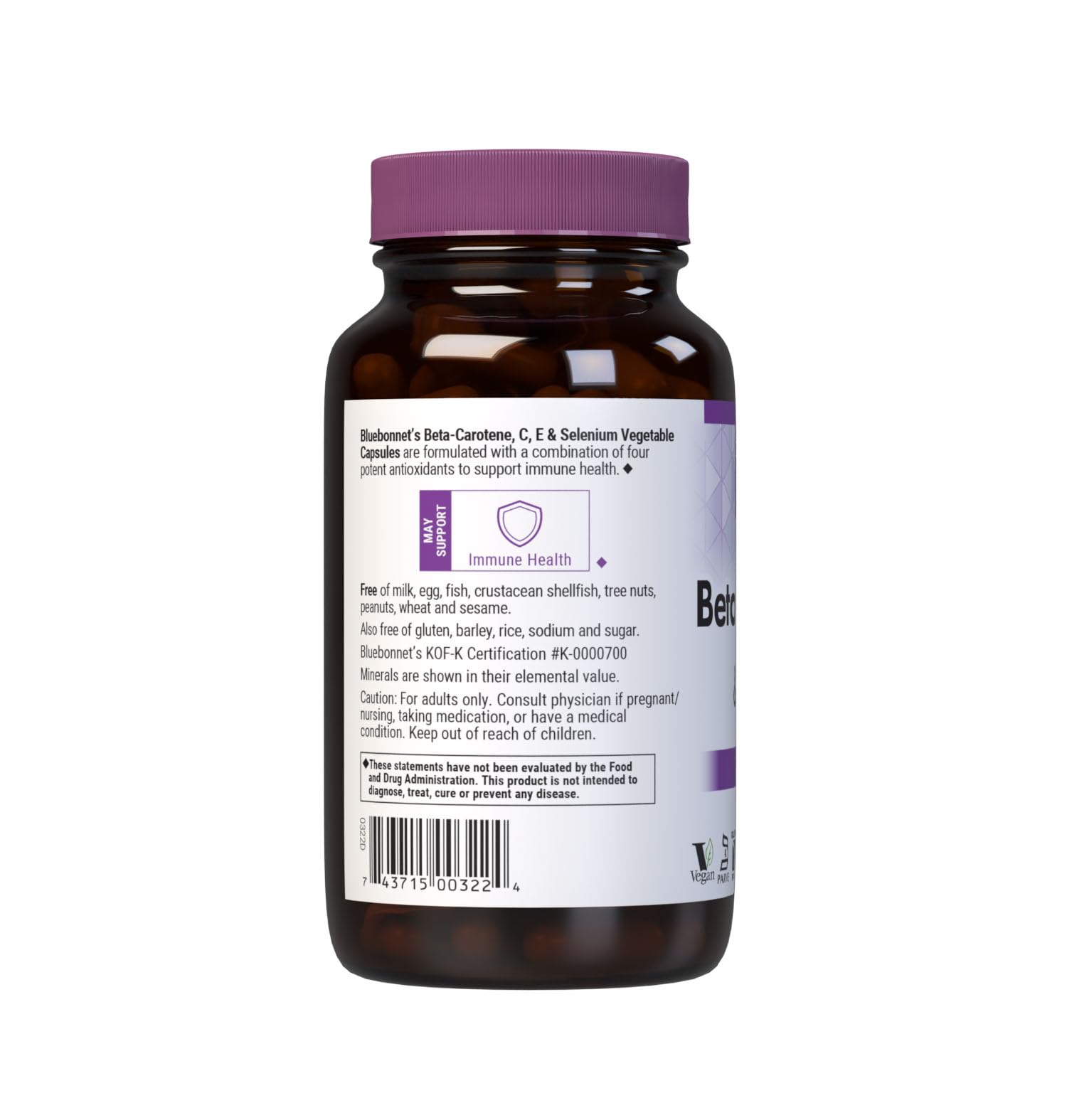 Vegan-friendly selenium health capsules