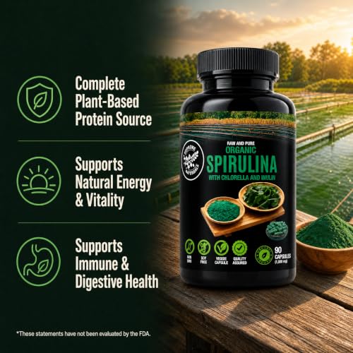 vegan-friendly spirulina blend