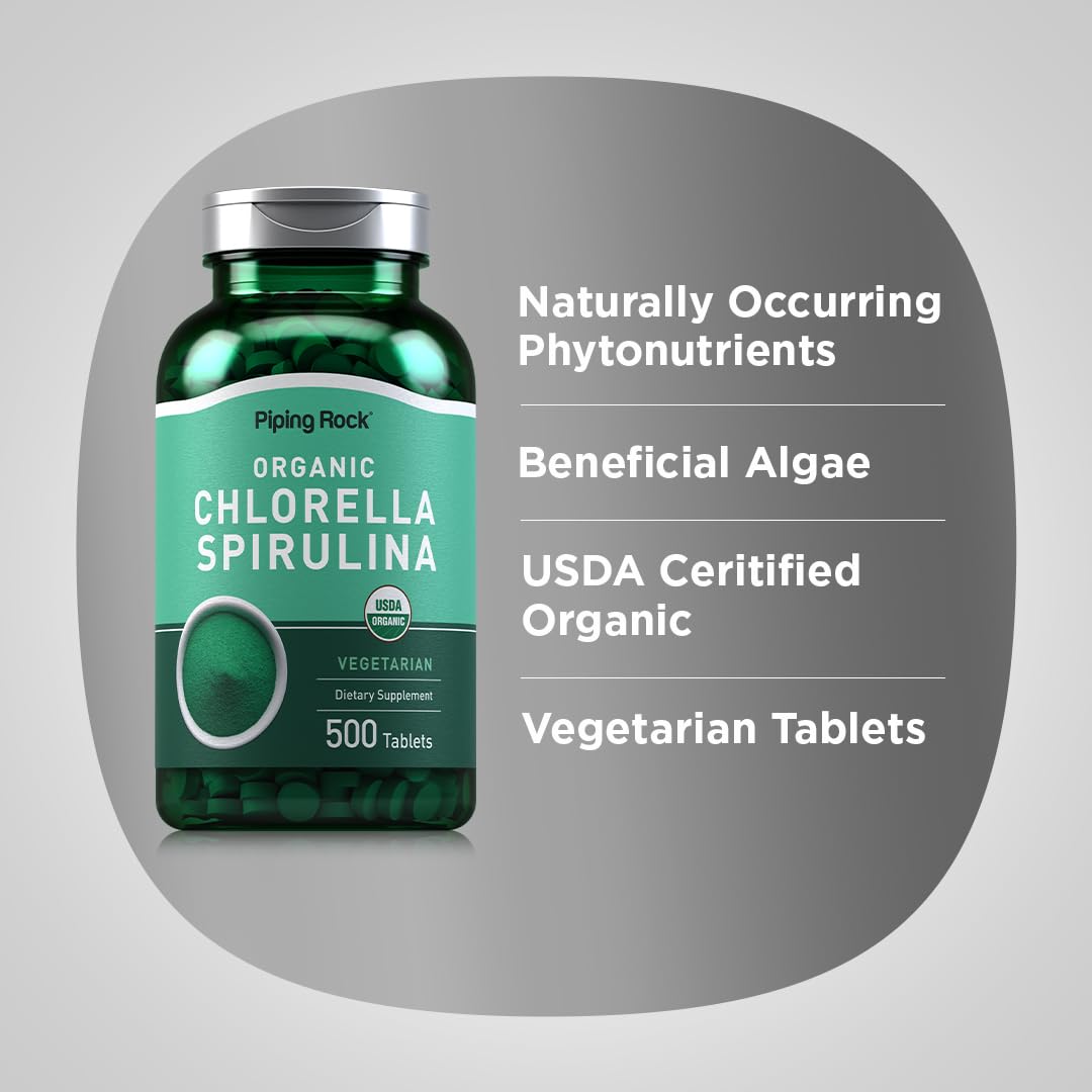 vegan-friendly spirulina chlorella