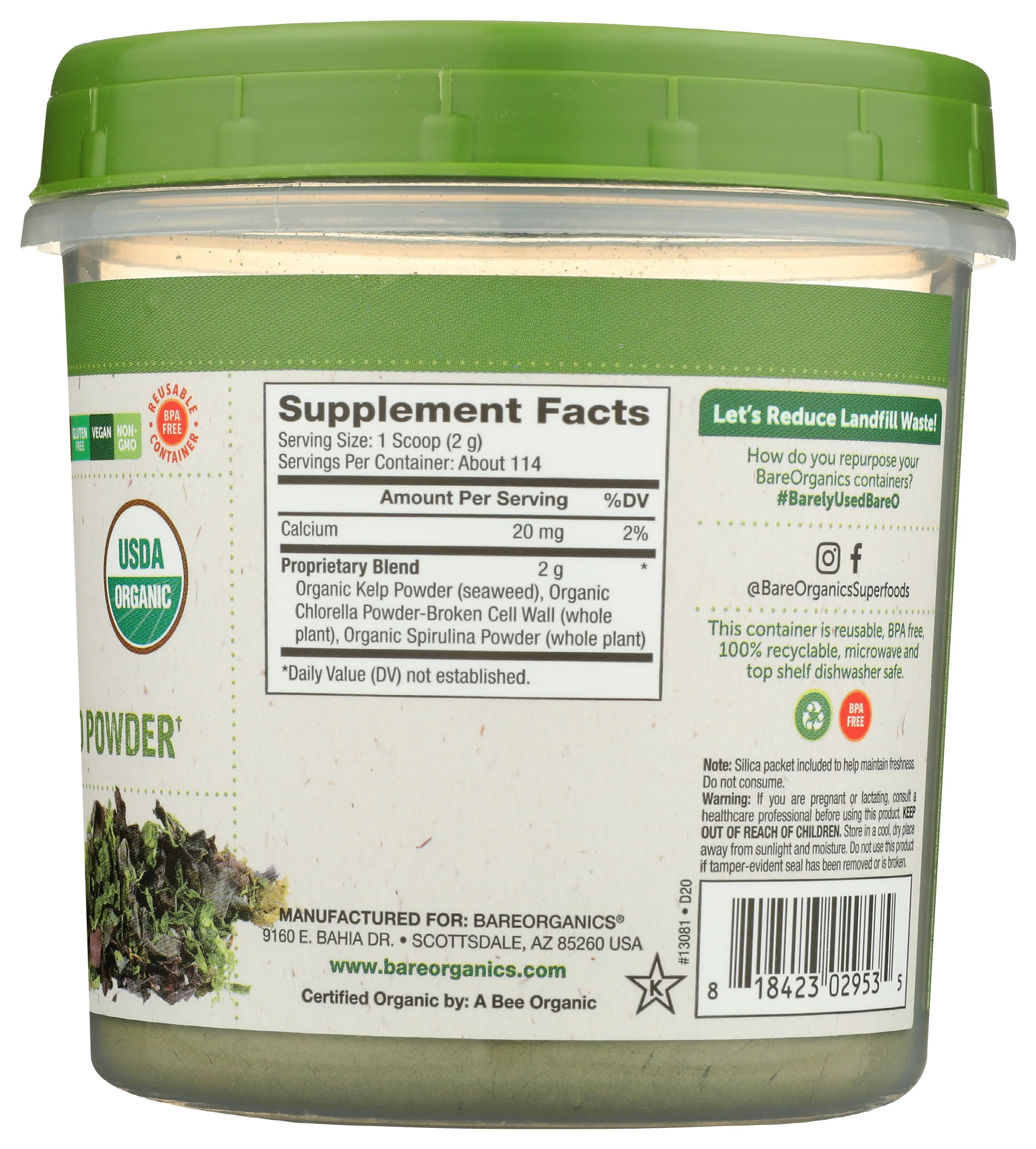 vegan-friendly spirulina nutrition