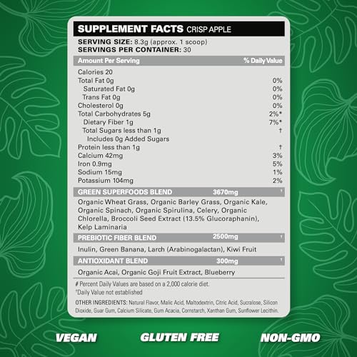 Vegan-friendly spirulina superfood powder