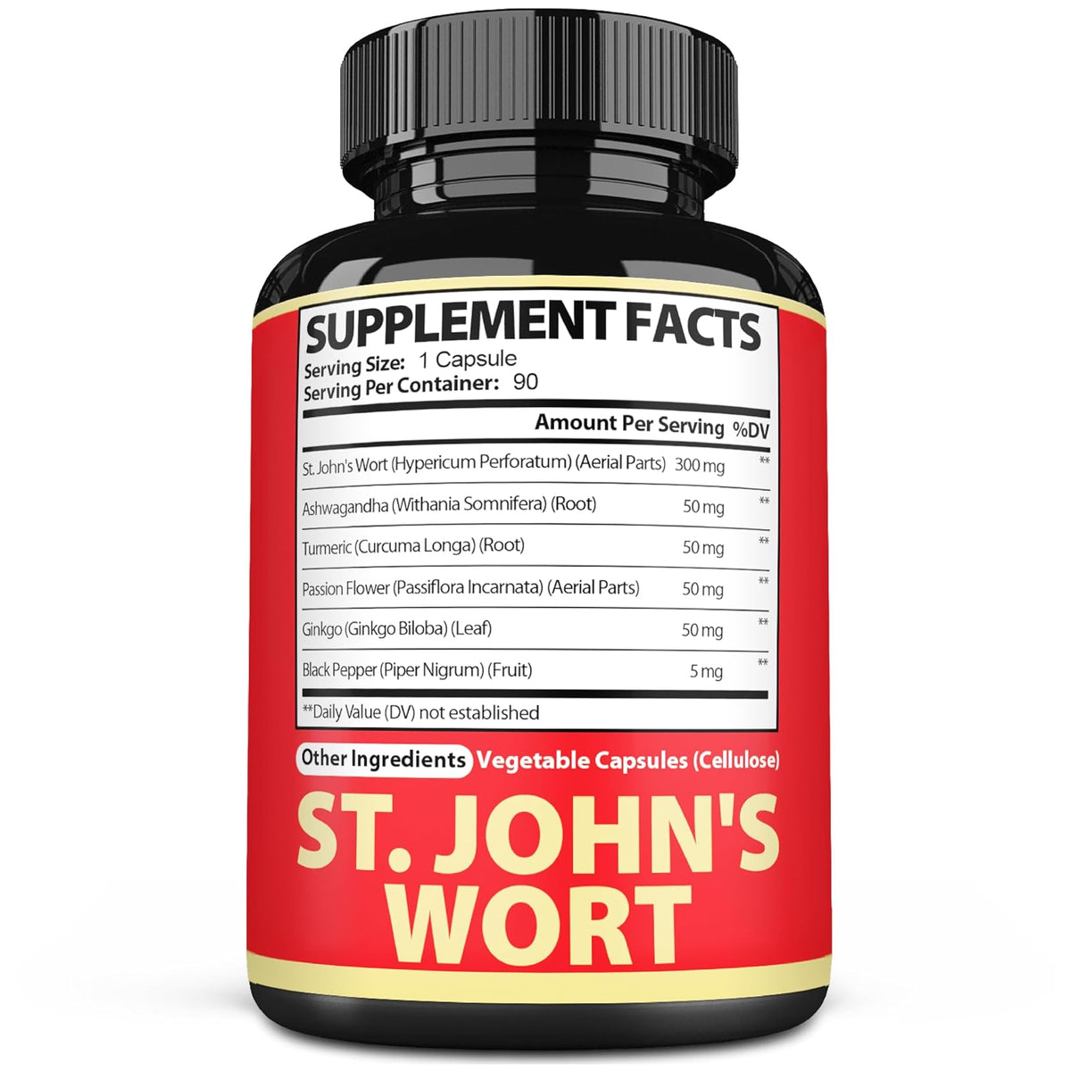 Vegan-friendly St. John's Wort capsules