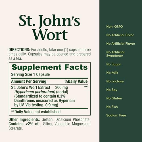 Vegan-friendly St. John's Wort capsules