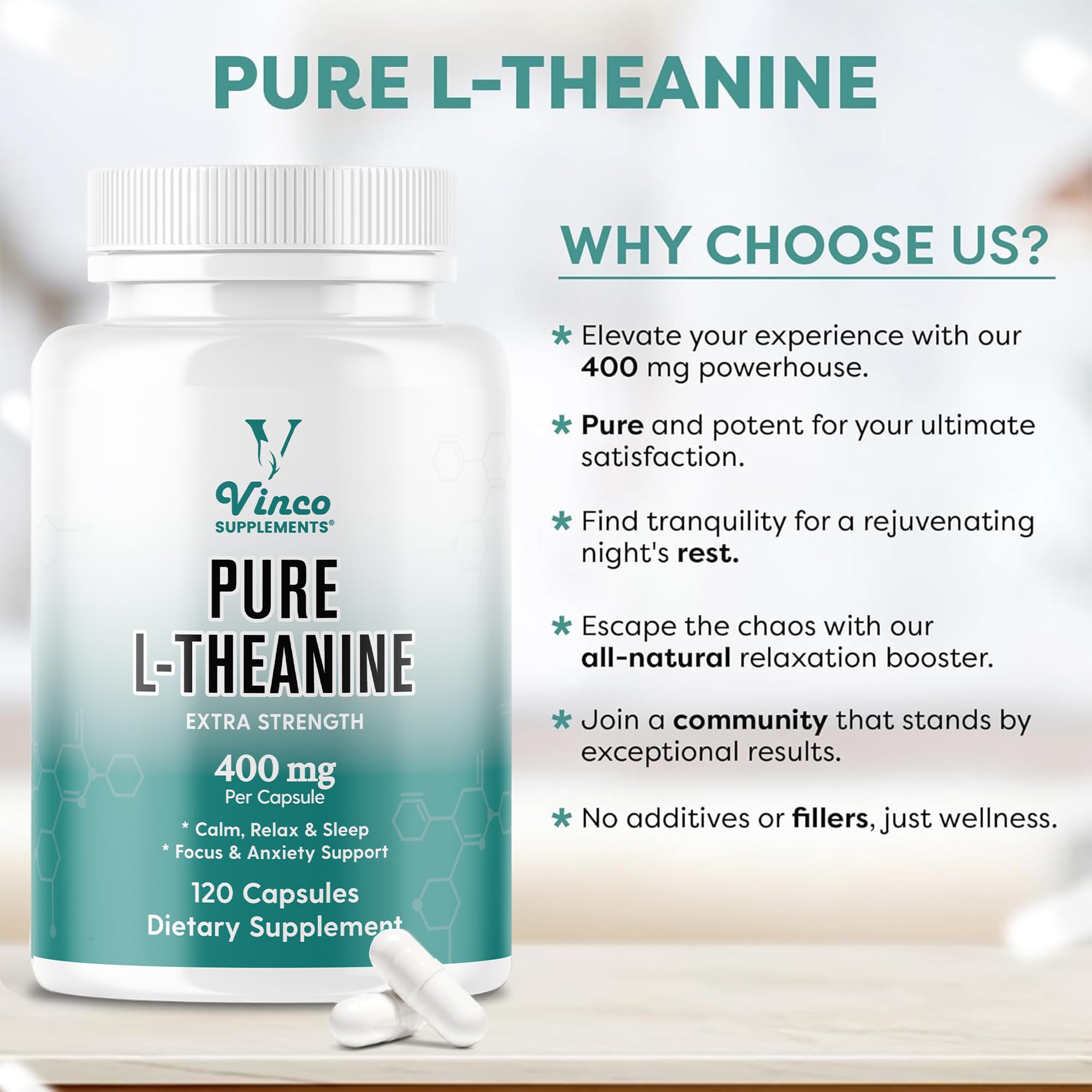 Vegan-friendly stress relief capsules