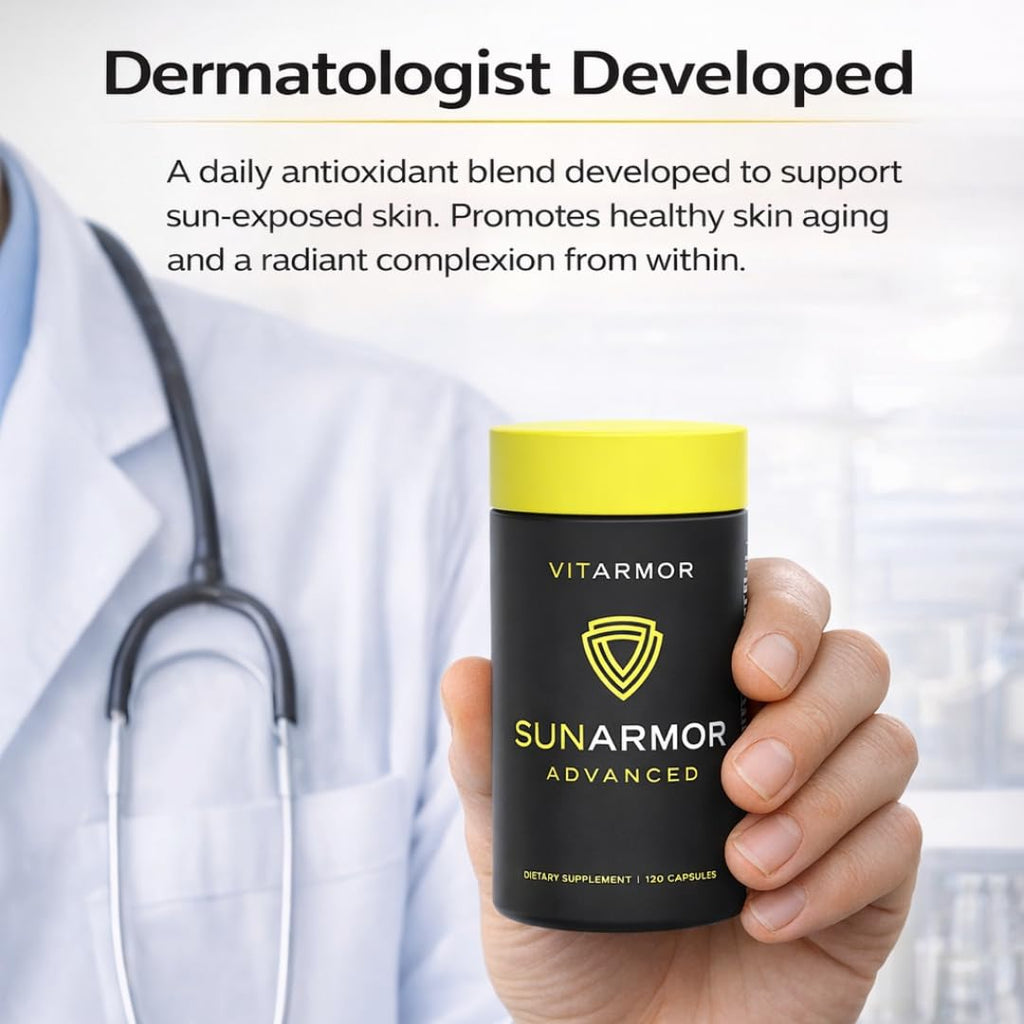 Vegan-friendly SunArmor Polypodium Leucotomos capsules