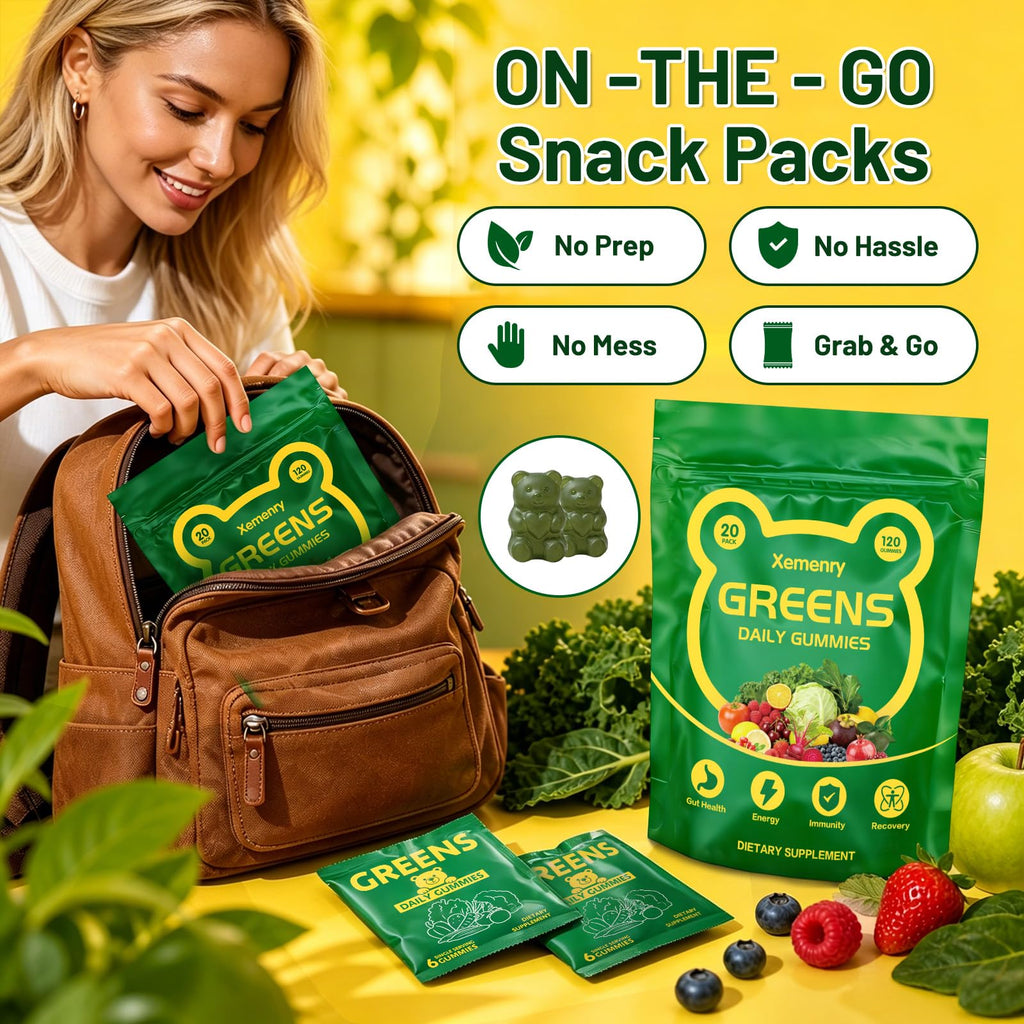 vegan-friendly Super Greens gummies
