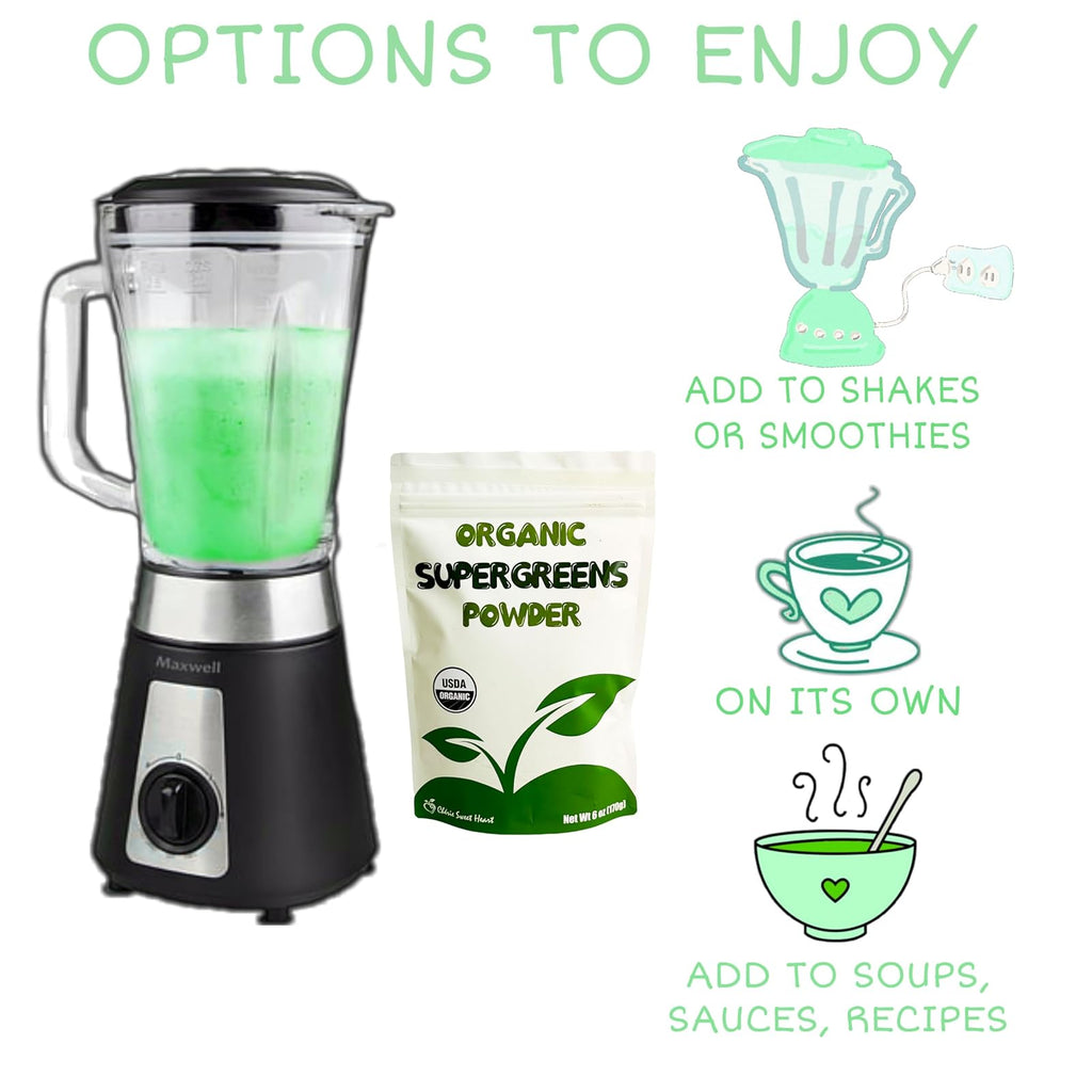 vegan-friendly supergreens for energy
